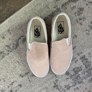 Vans | Shoes | Light Pink Suede Vans | Poshmark